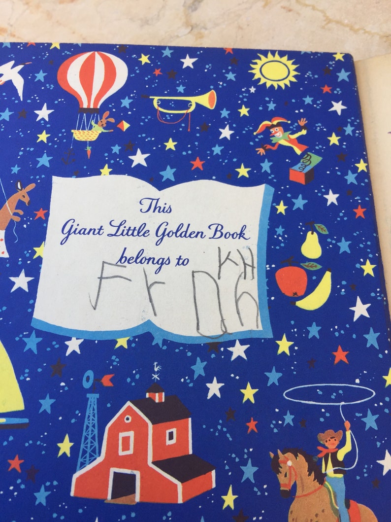 A Giant Little Golden Book Train Stories Books in One 1958 | Etsy