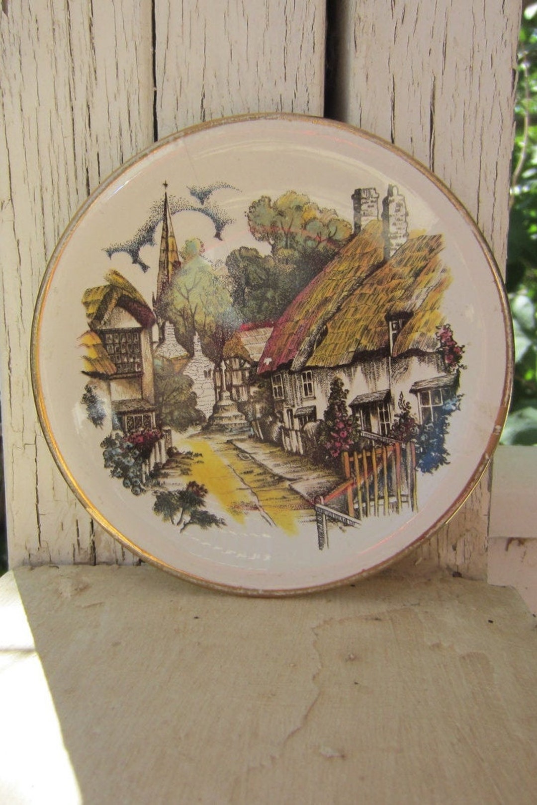 Vintage English Country Plate - Etsy