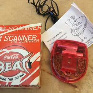 Coca Cola F M Scan Radio Complete in Original Box With Hebrew and ...