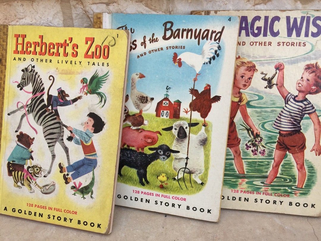 Set of Three Golden Story Books 1940's Vintage Children's Books - Etsy