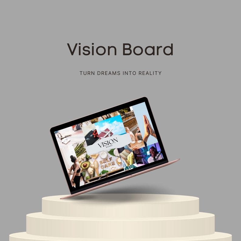Editable Vision Board Template – Digital Download – Manifestation, Goal ...