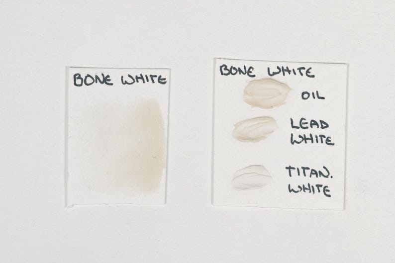Bone White Pigment | Natural Organic for Oil, Watercolor, Encaustic ...