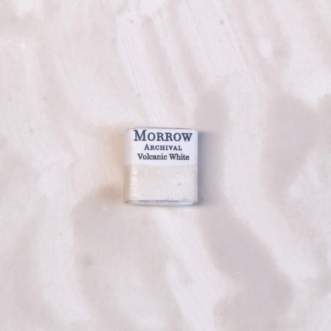 Volcanic Ash White Watercolor Paint | Handmade, Natural Mineral Pigment ...