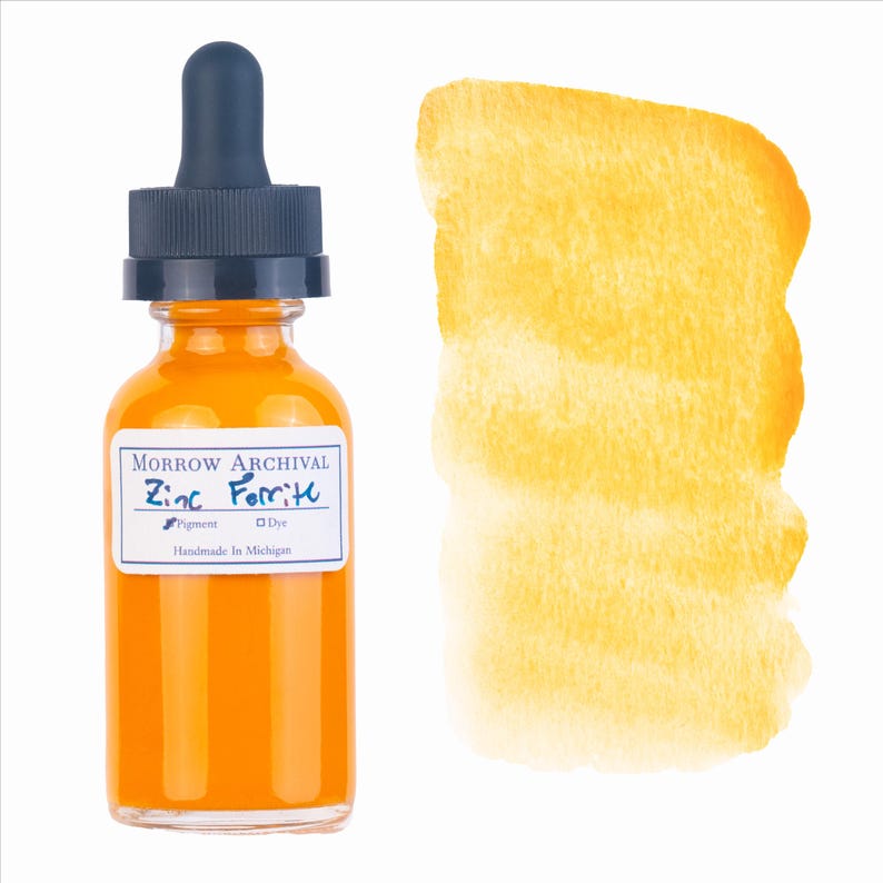 Zinc Ferrite Yellow Watercolor Ink | Handmade, PY119 Pigment - Etsy