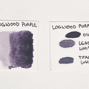 Logwood Purple Lake Pigment | Natural Plant for Oil, Watercolor ...