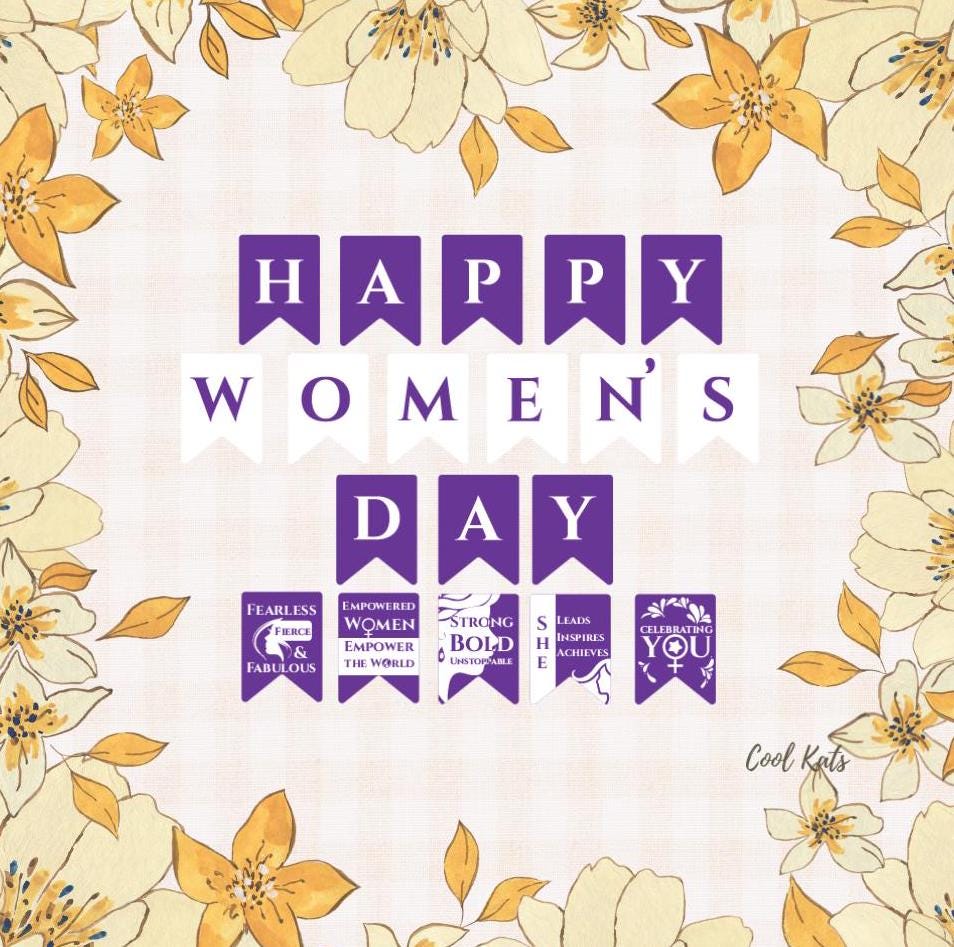 Printable Women's Day Banner 2025 | International Women's Day ...