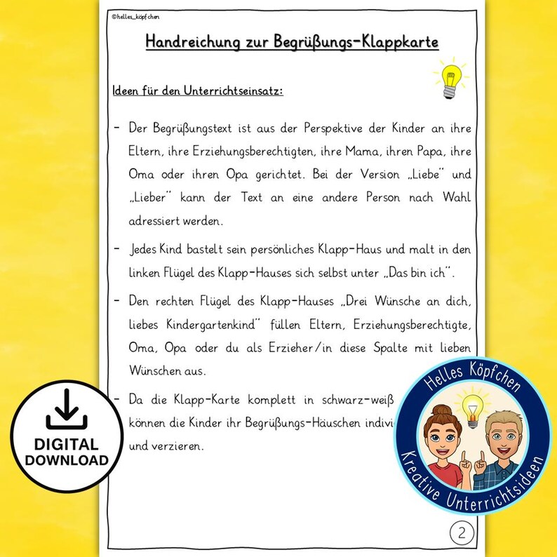 Welcome Card for Kindergarten - Craft Template – Hooray, I'm in ...