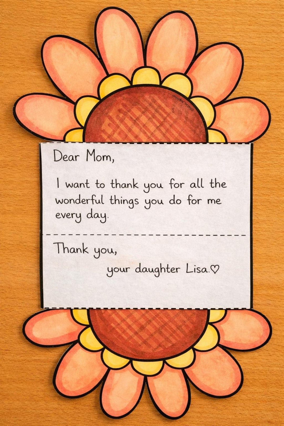 Mother’s Day Writing Activity Printable, Thank You Letter Craft ...