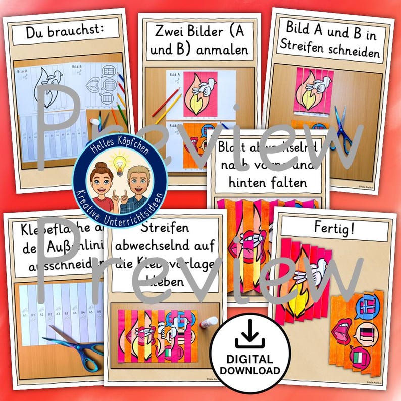 Pentecost Craft Template Agamograph – Holy Spirit Accordion Picture for ...