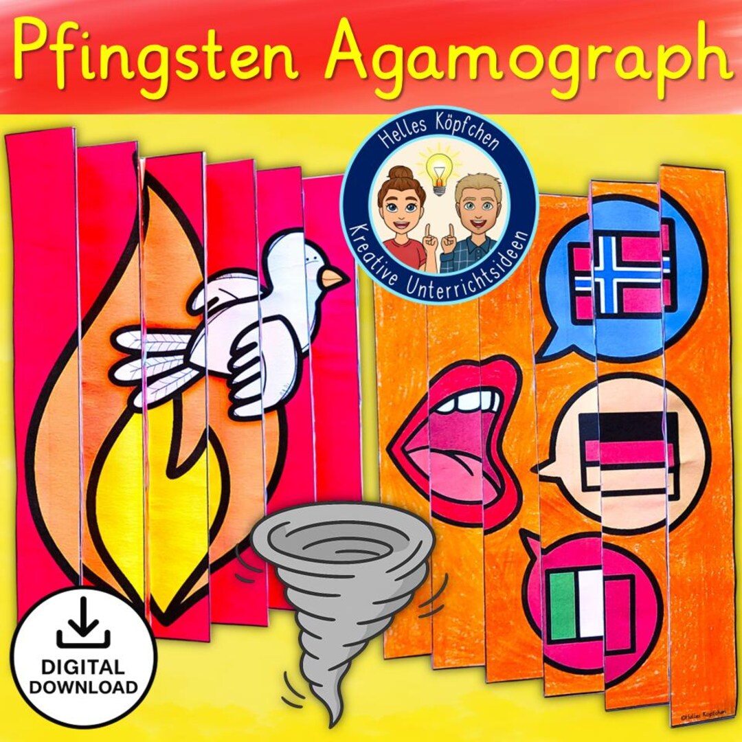 Pentecost Craft Template Agamograph – Holy Spirit Accordion Picture for ...