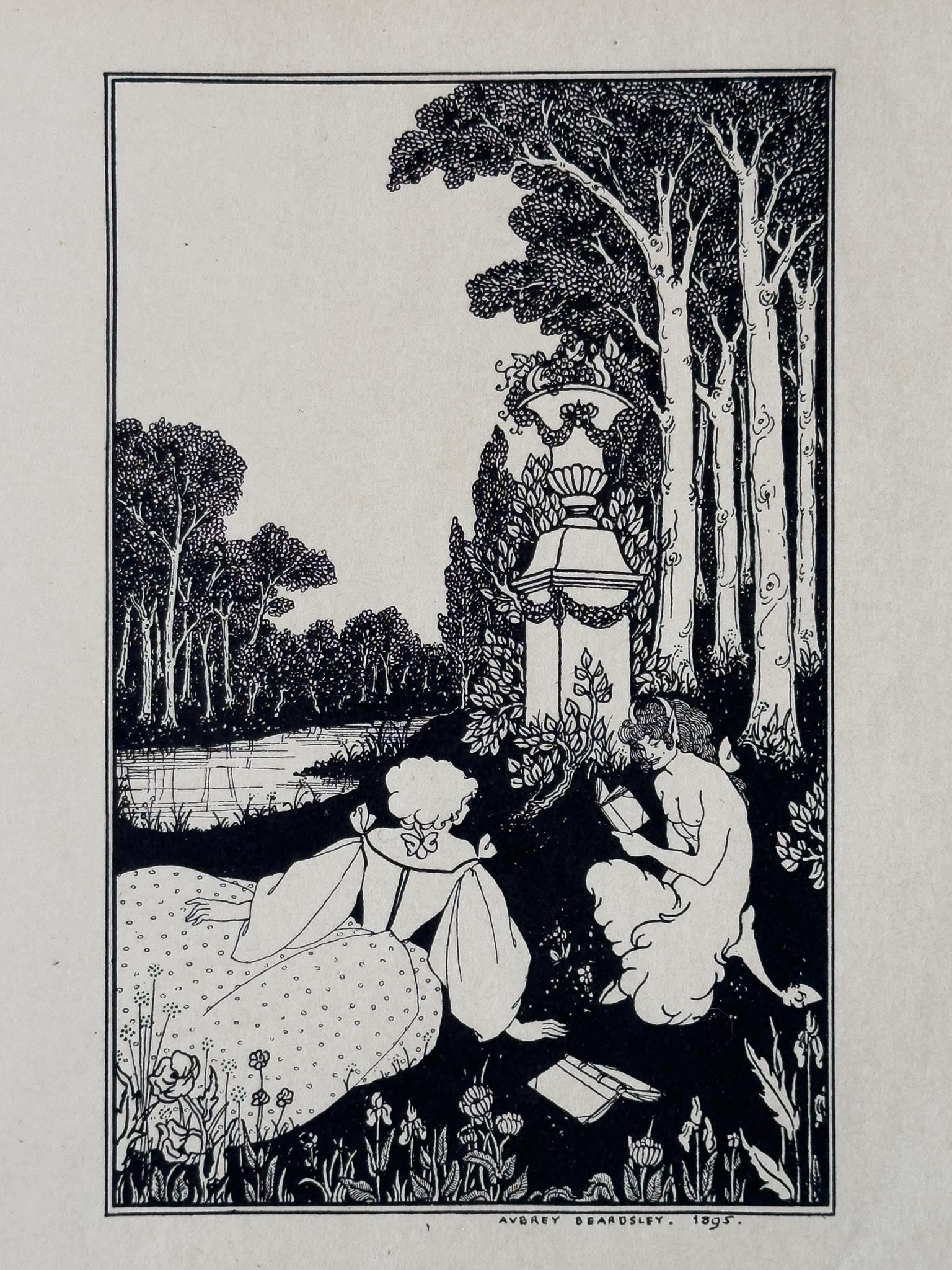 1901 - Aubrey Beardsley - Original Line Block Print - Cover Design ...