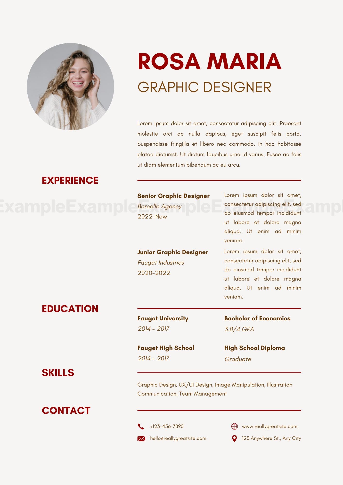 Resume Template 2025 Canva Docs & Pages Professional Clean Simple ...