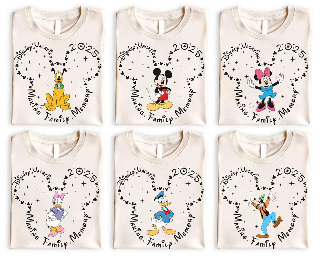 Custom Disney All Characters Shirts, Retro Walt Disney's Disneyland All ...