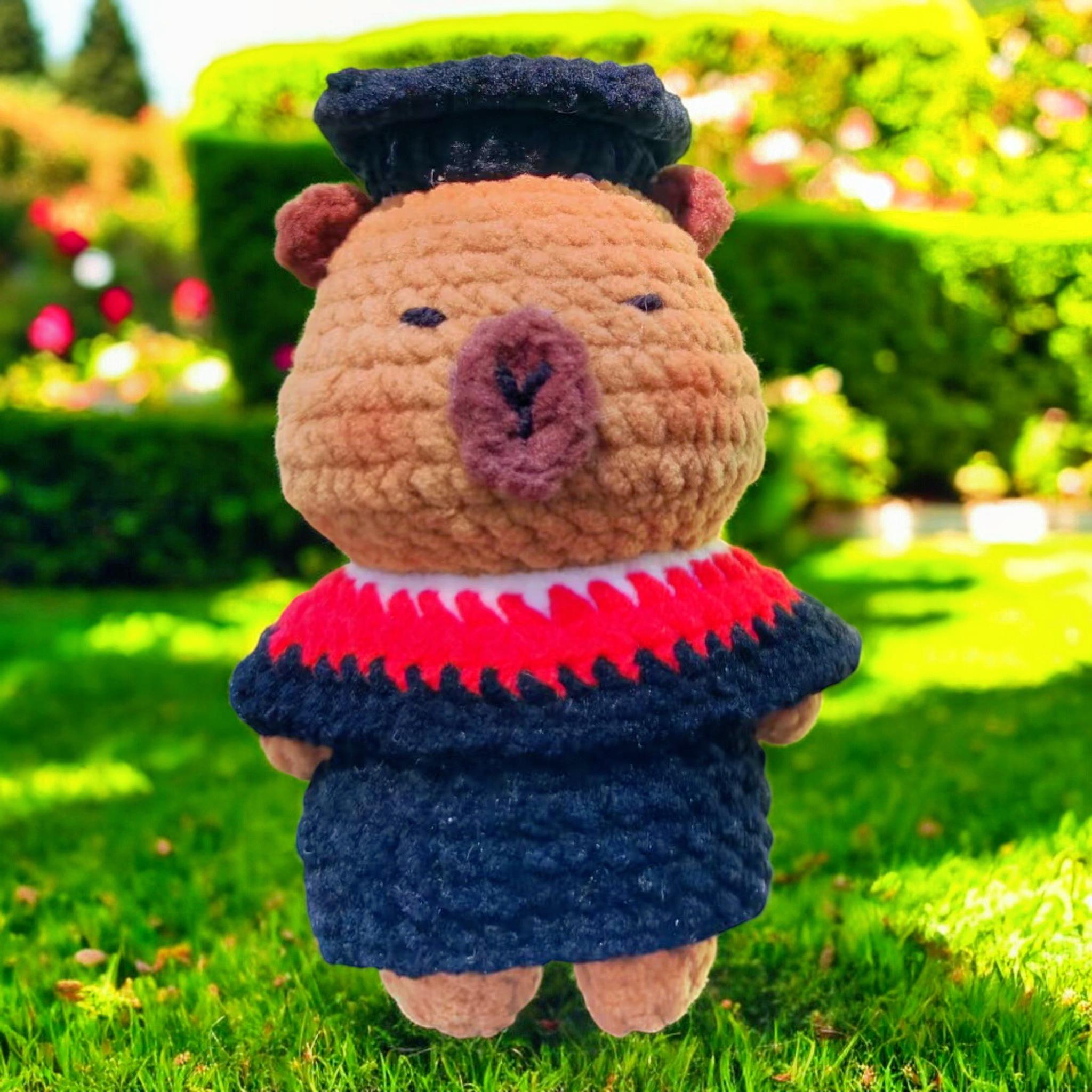 Capybara Graduation Crochet Pattern, Capybara Amigurumi Pattern, Easy ...