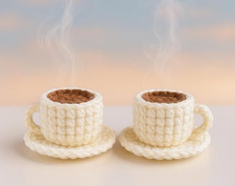 Coffee Mug Keychain/bag Charm Crochet Pattern - Etsy