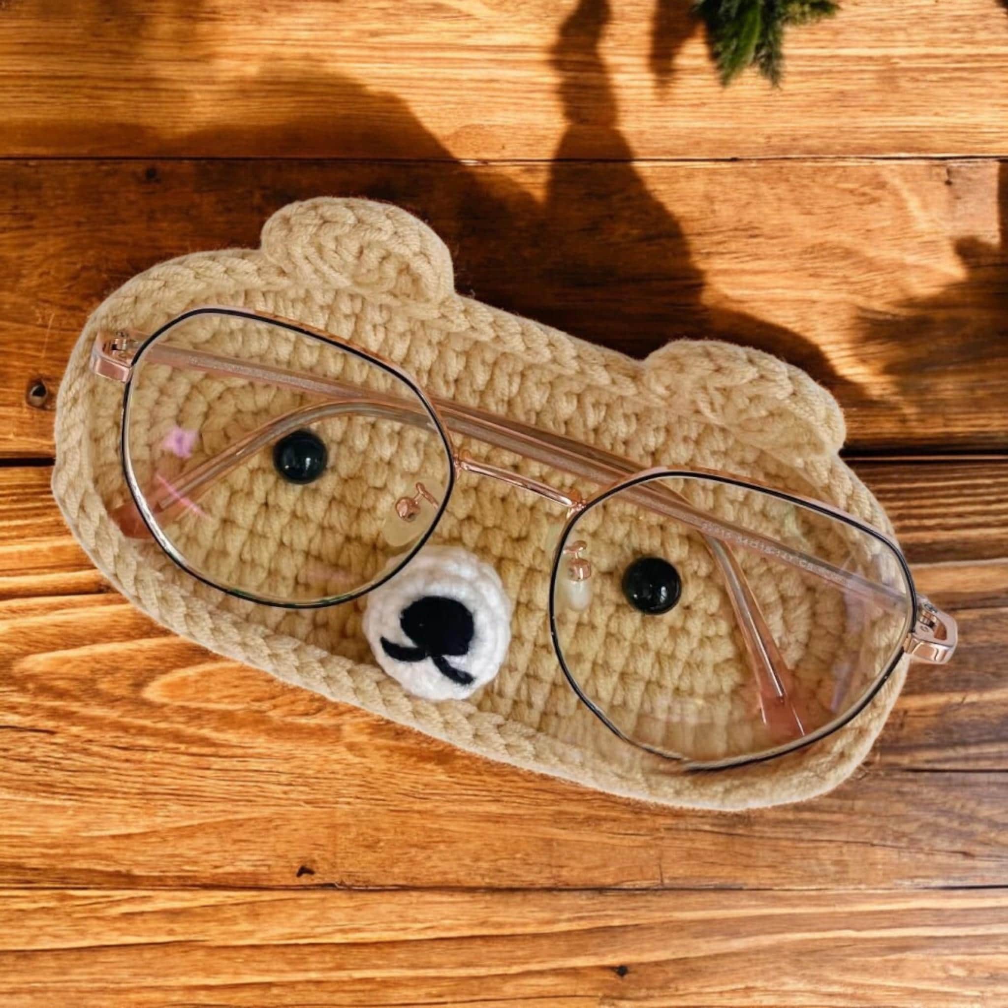 Bear Eyeglasses Holder Crochet Pattern, Easy Crochet Pattern (US Term ...