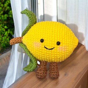 Crochet Pattern Lemon, Crochet Lemon Amigurumi PATTERN PDF ONLY, Citrus ...