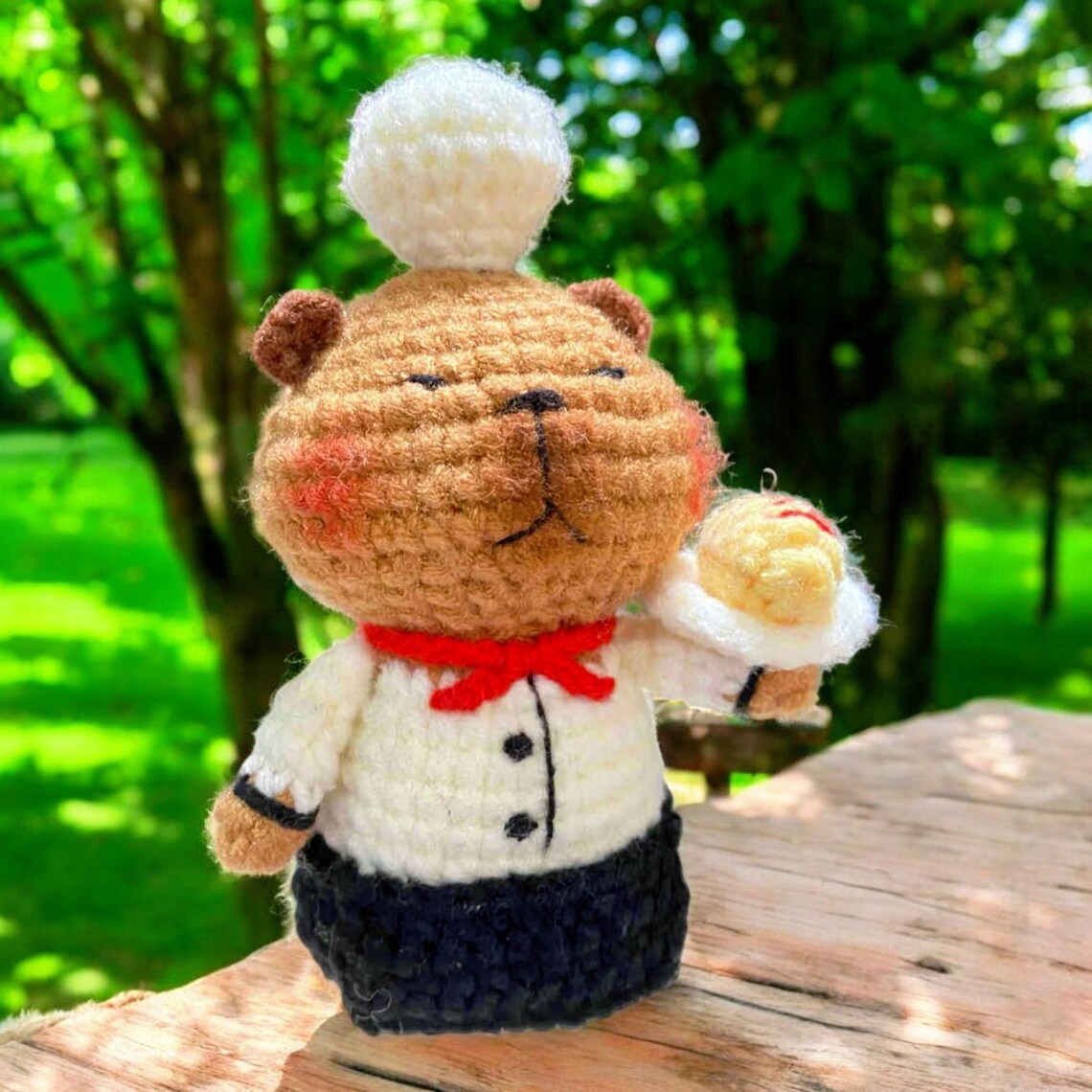 Capybara Chef Cooking Crochet Pattern, Capybara Amigurumi Pattern, Easy ...