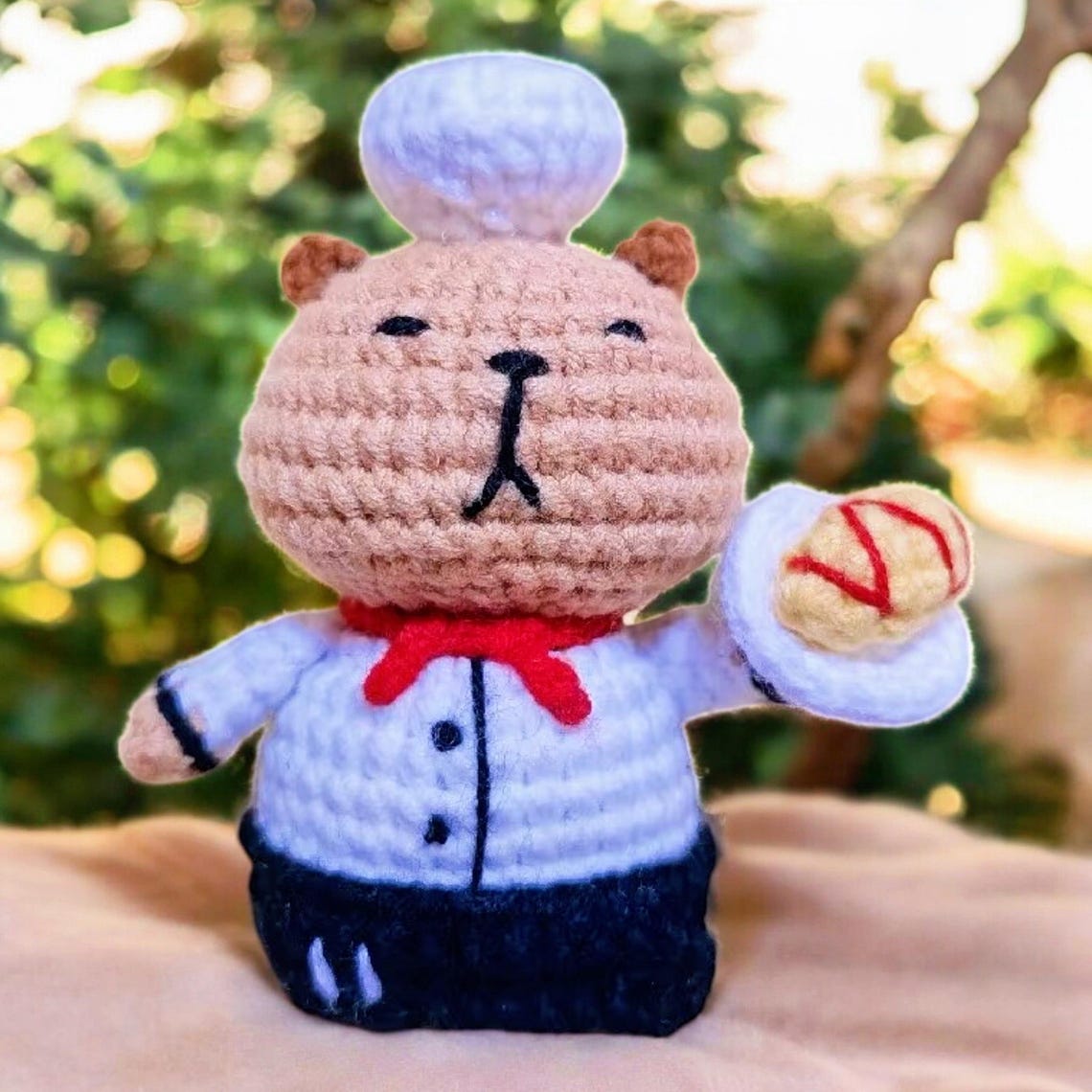 Capybara Chef Cooking Crochet Pattern, Capybara Amigurumi Pattern, Easy ...