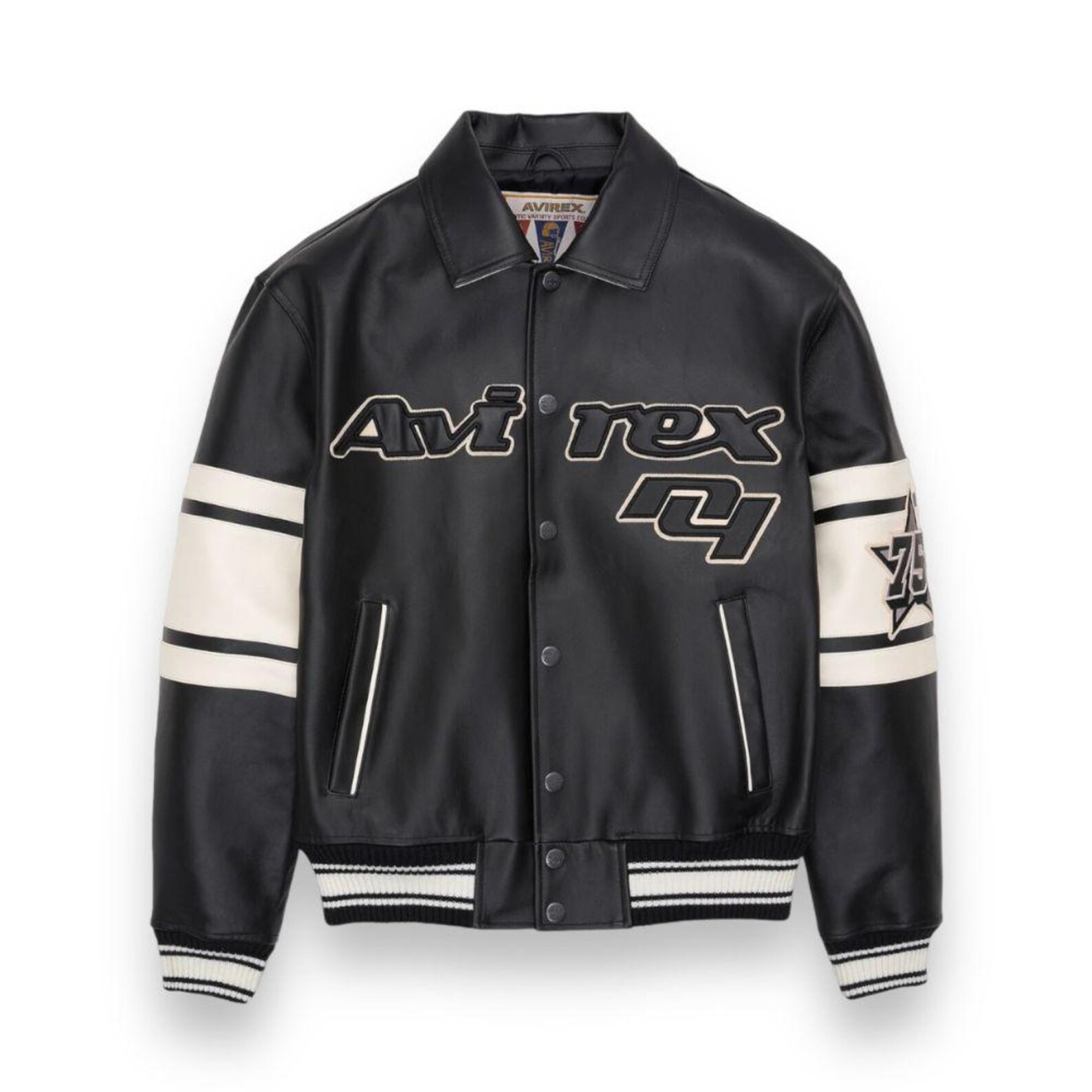 Avirex Men's Limited Edition City Series Brooklyn Jacket Real Leather ...