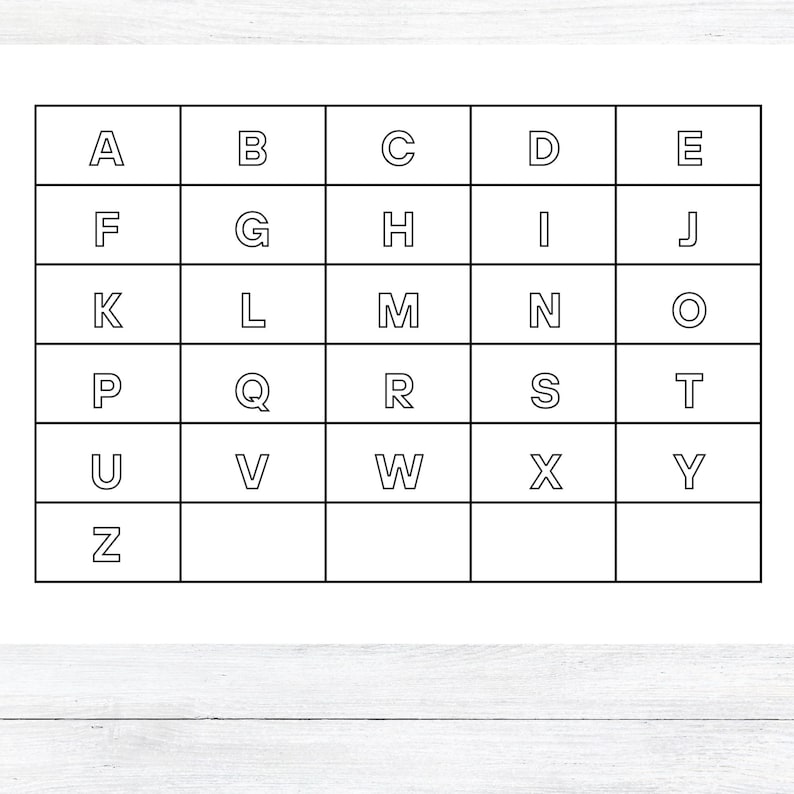 Printable Uppercase and Lowercase Block Letters, Alphabet Letters for ...