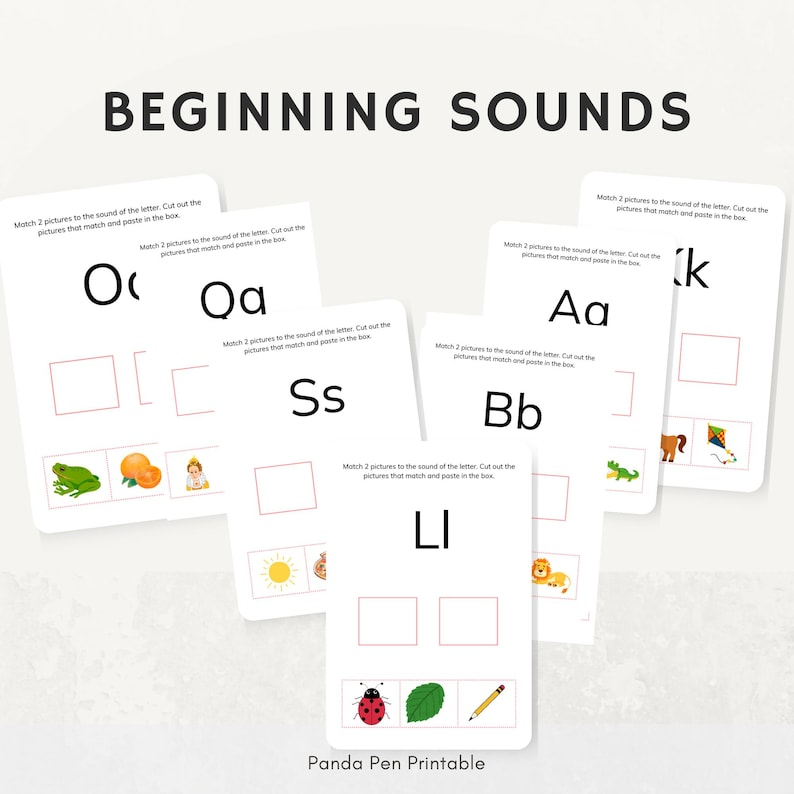 Beginning Sounds, Alphabet, Preschool Letter Sounds, Preschool Alphabet ...