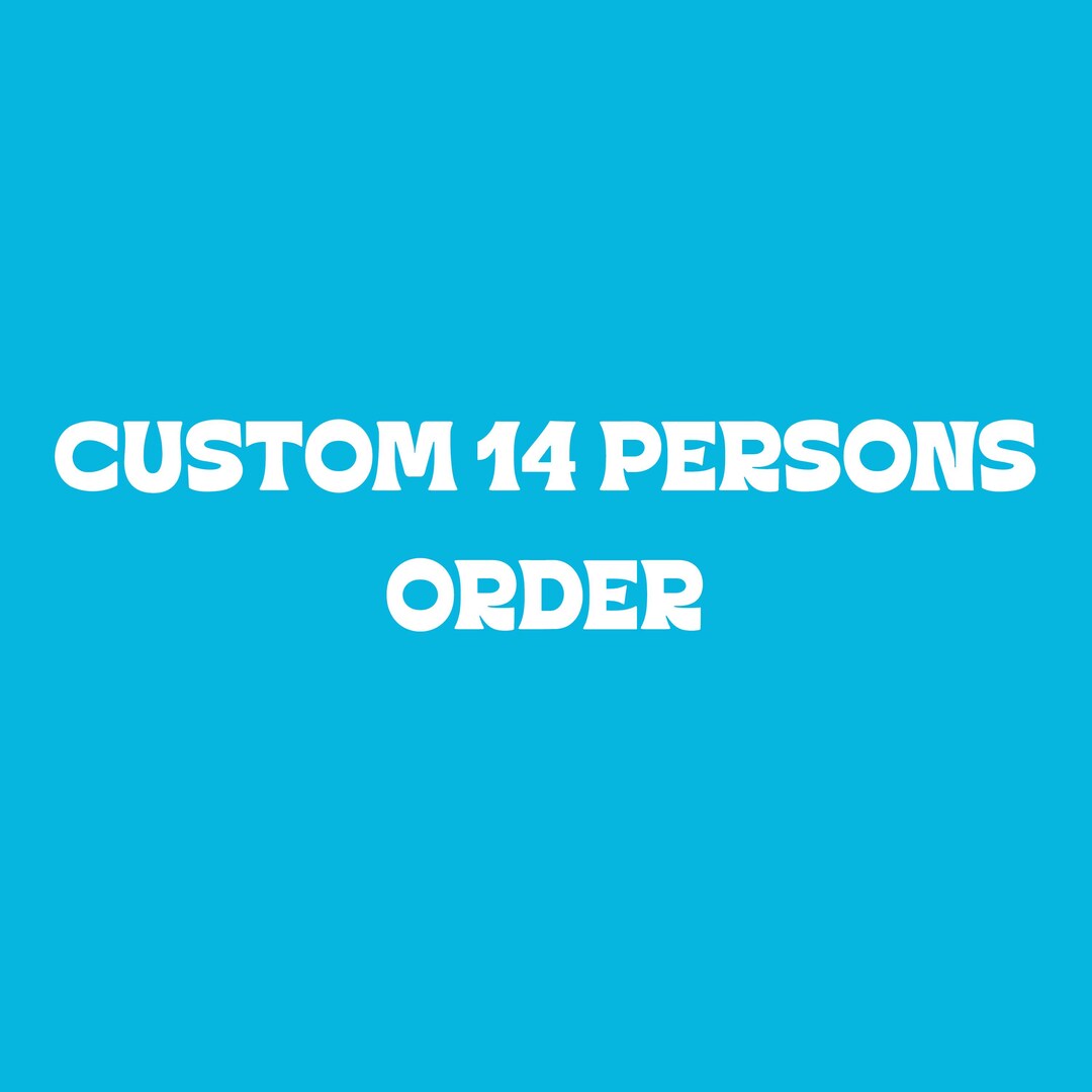 Custom 14 Persons Order, Custom Drawing – Unique Personalized Artwork ...