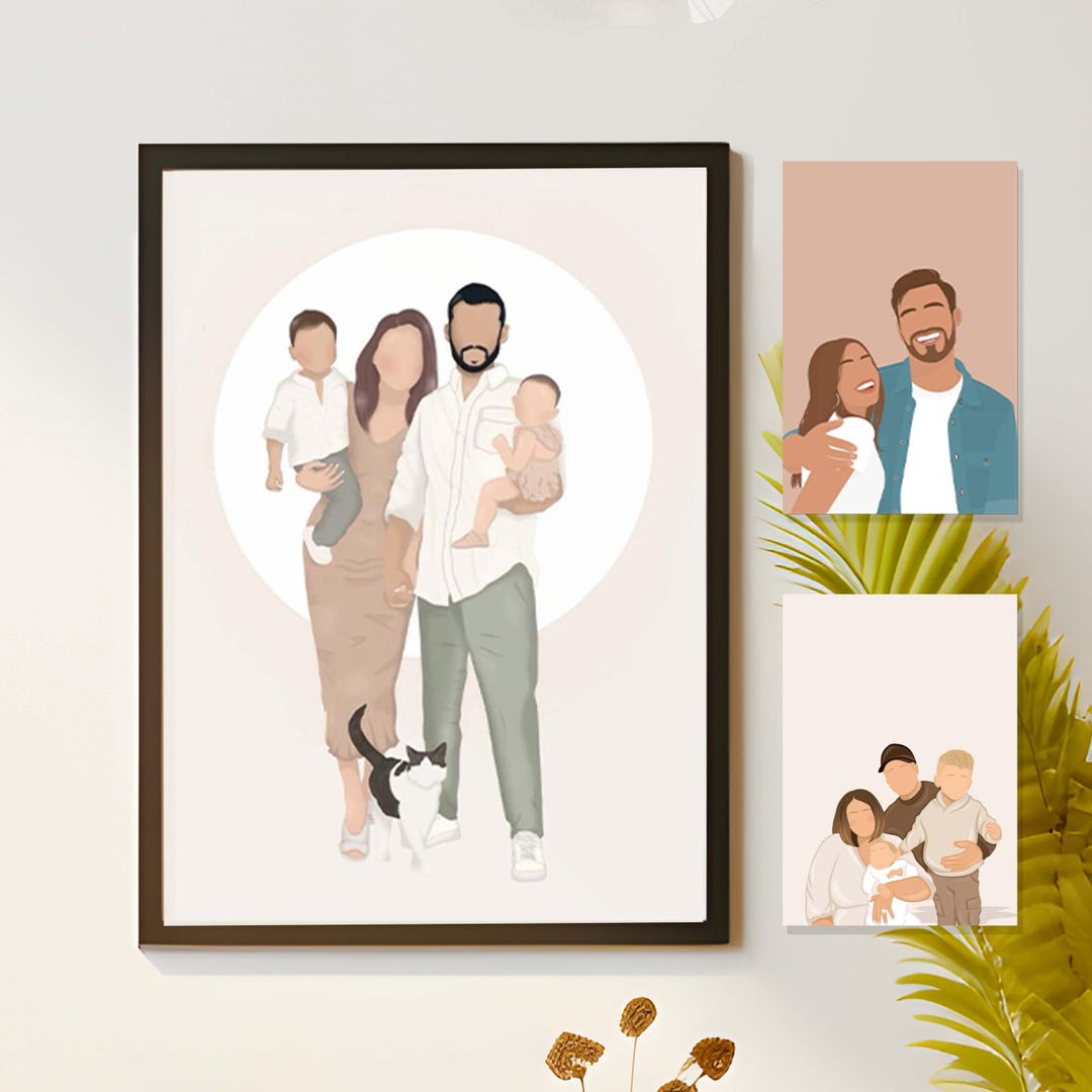 Custom Dad Portrait - Personalized Father's Day Gift - Unforgettable ...