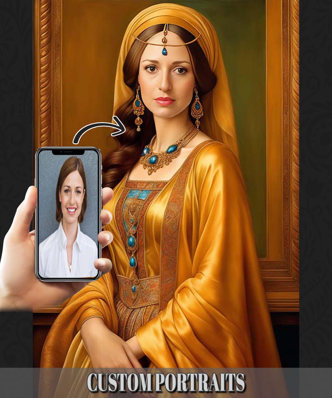 Custom Royal, Portrait From Photo, Renaissance Portrait, Historical ...