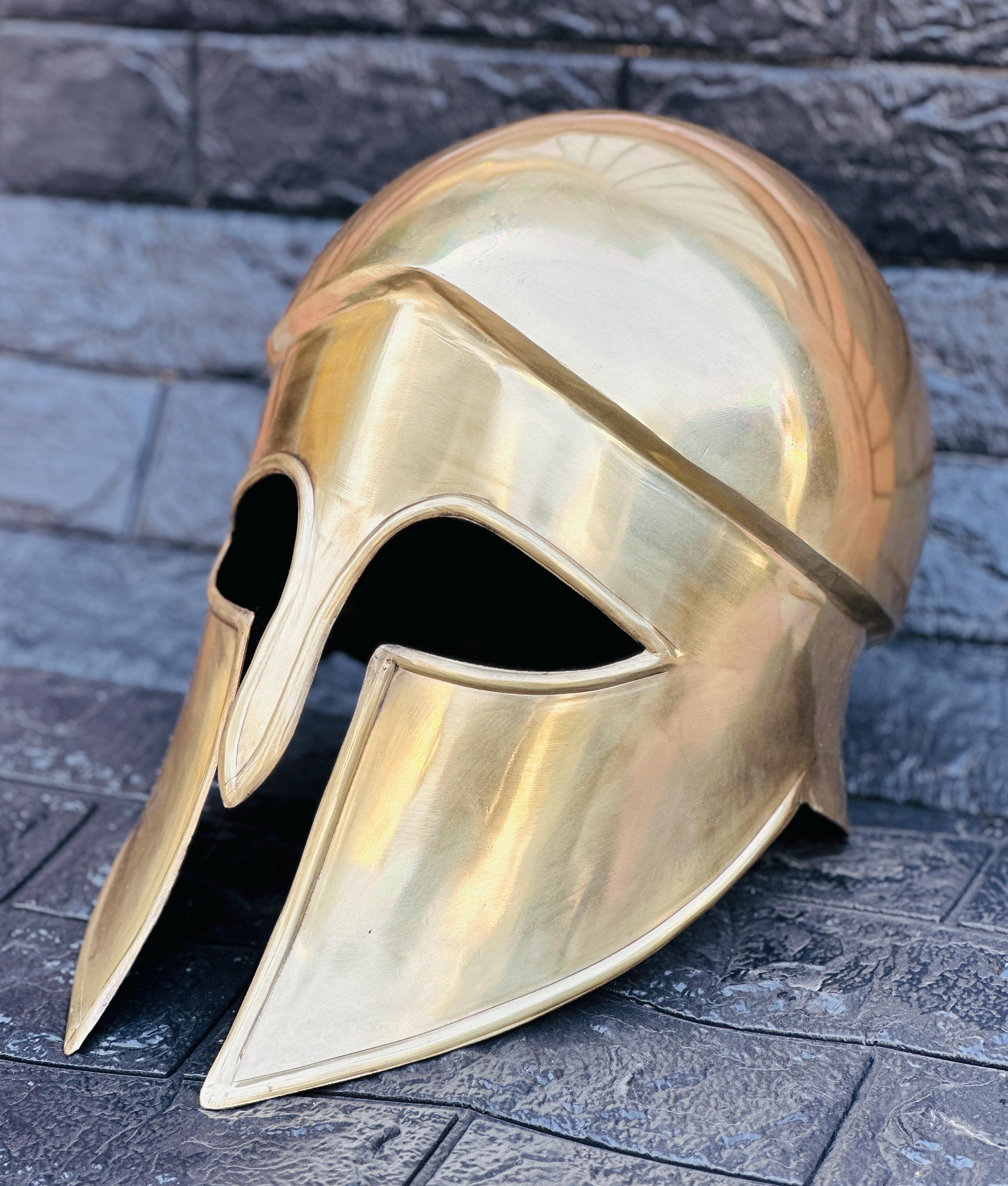 Medieval Corinthian Helmet Wearable Knight Helmet Greek Spartan King ...