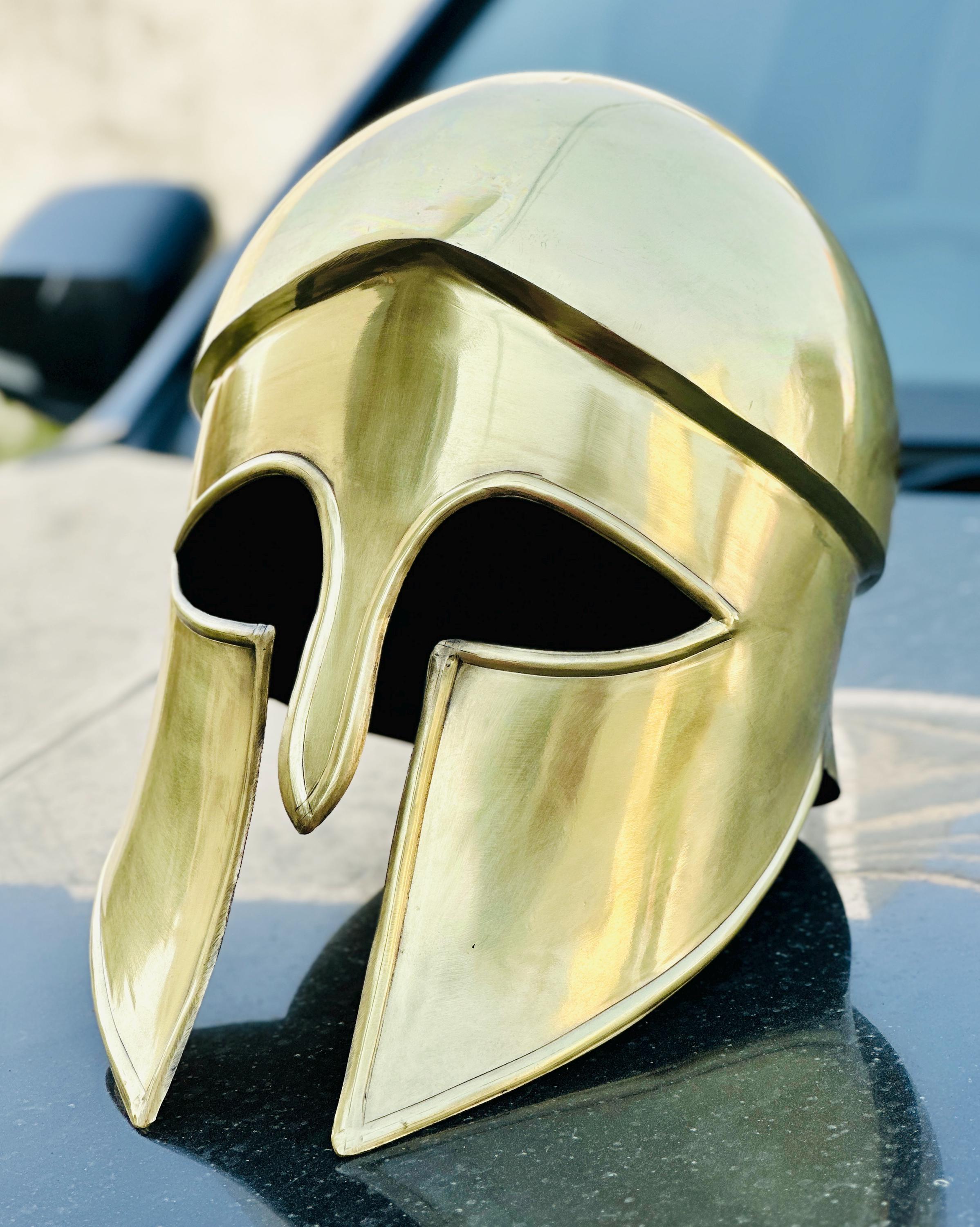 Medieval Corinthian Helmet Wearable Knight Helmet Greek Spartan King ...