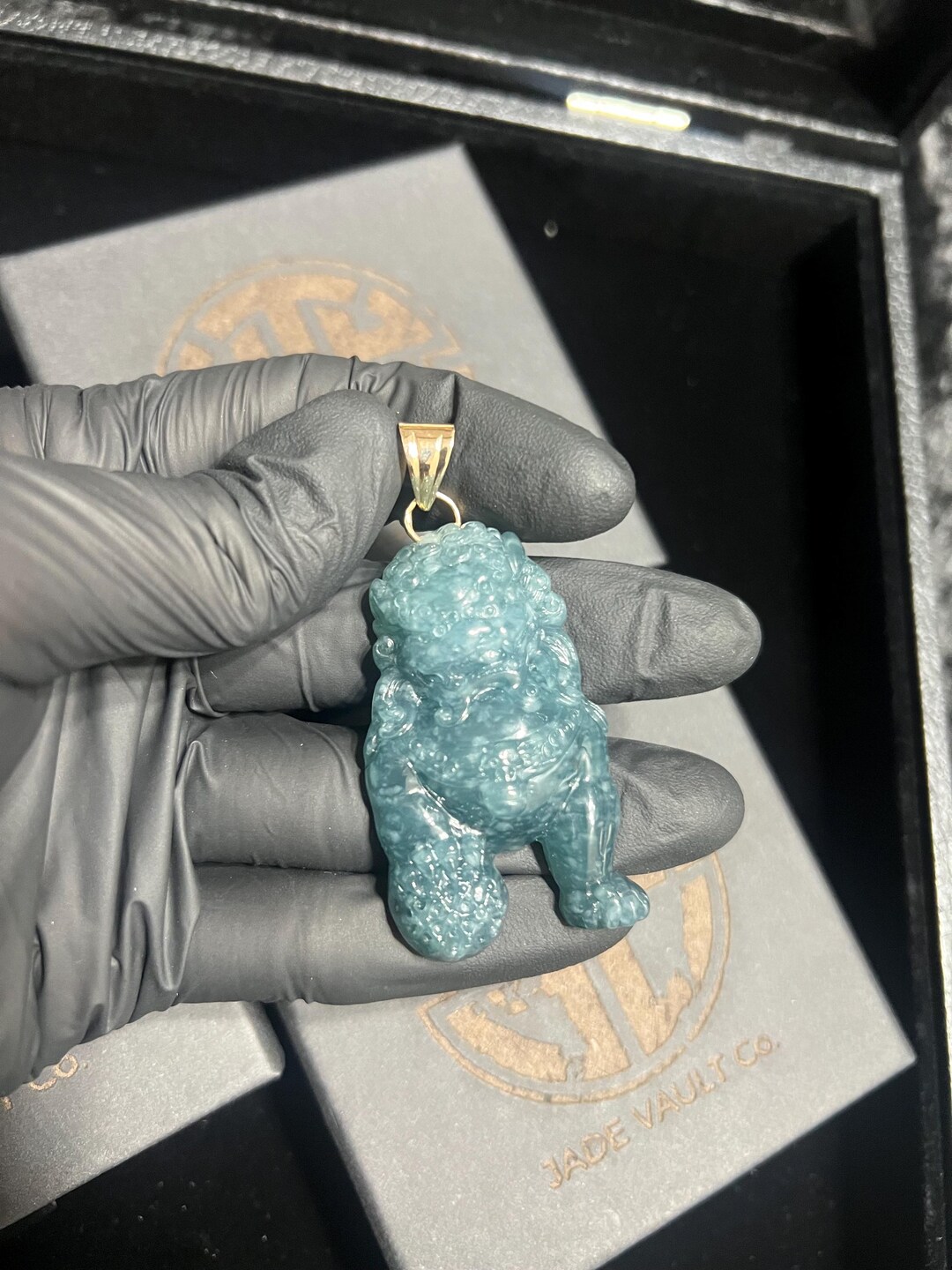 Jade Foo Dog Fu Dog Pendant - Etsy