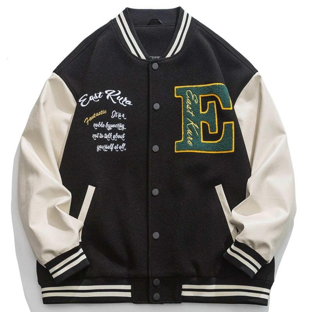 Classic E Letterman Varsity Jacket - Etsy