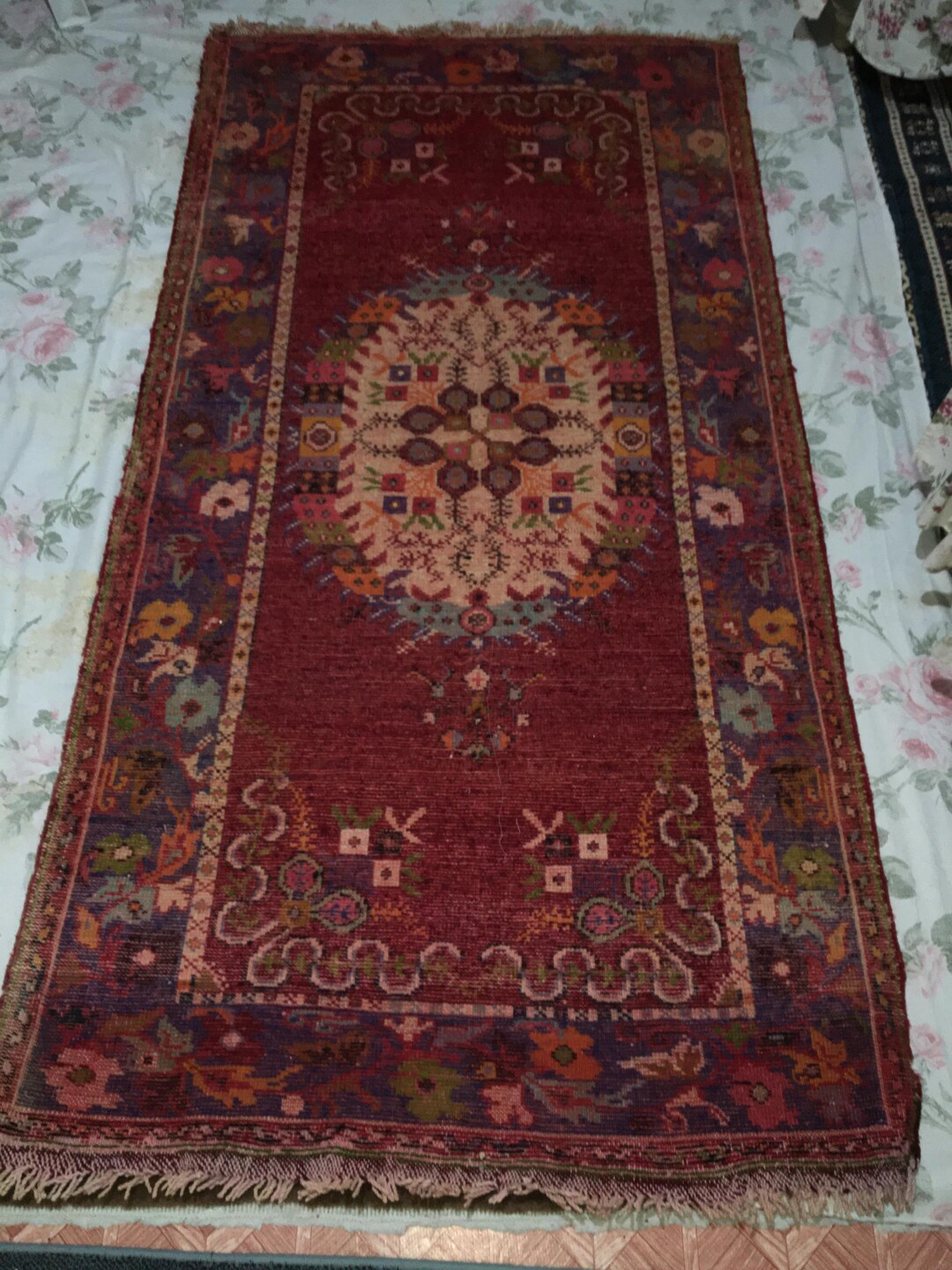 Root Dye Antique Carpet, Ottoman Carpet, Natural Antique Carpet ...