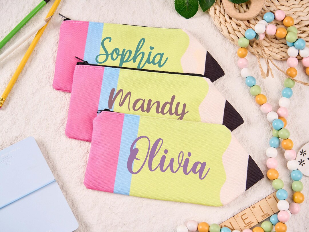 Personalized Pencil Storage for Kids,custom Name Pencil Case,cute Back ...