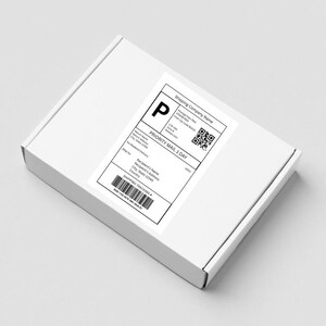 Editable Shipping Label Template: Custom Package Design (instant ...