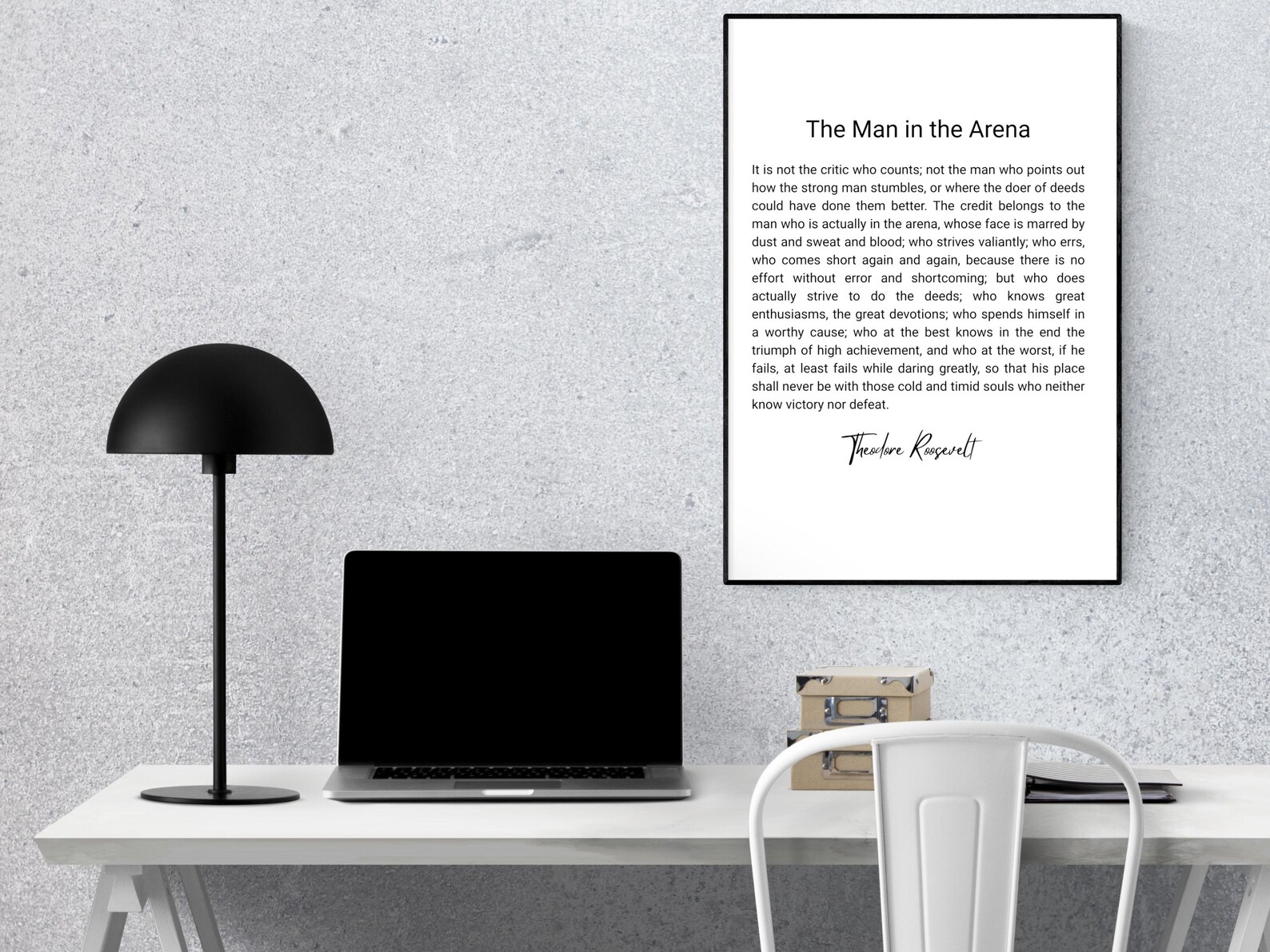 The Man in the Arena Quote: Theodore Roosevelt Printable Wall Art ...