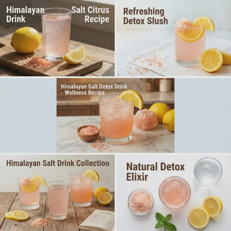 Pink Himalayan Salt Citrus Drink Recipe | Printable PDF - Etsy