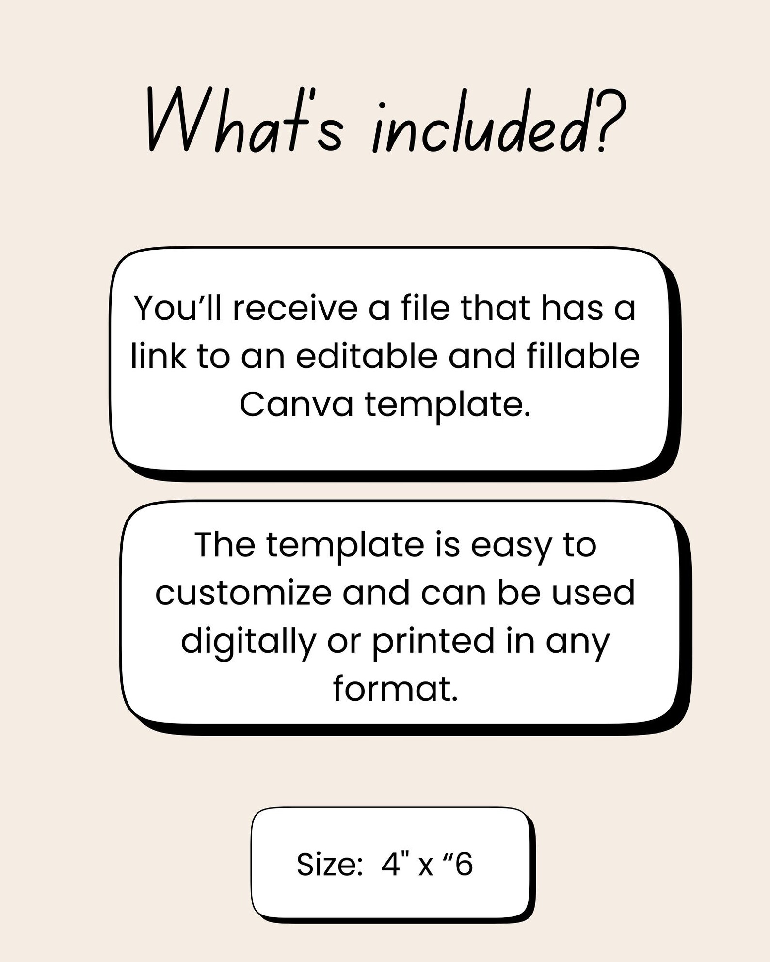Editable Shipping Label Template 4x6, Canva Word Printable Package ...