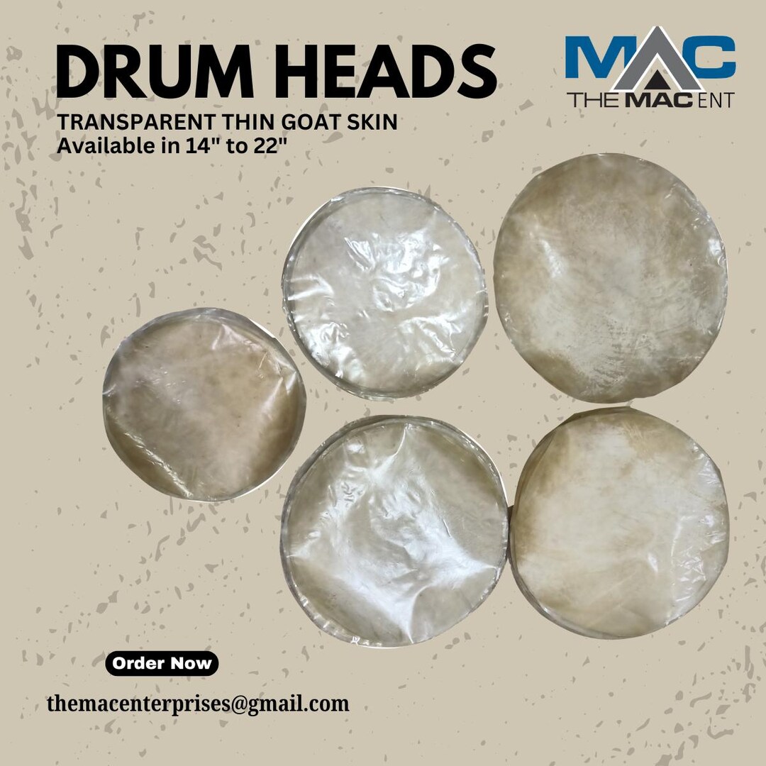 LOT OF 10 Pieces GOAT Skins Transparent Thin Quality for Banjo ...