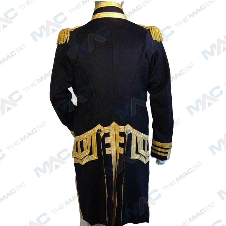 British Royal Navy Vice Admiral Military Jacket | Officer Tunic Uniform ...