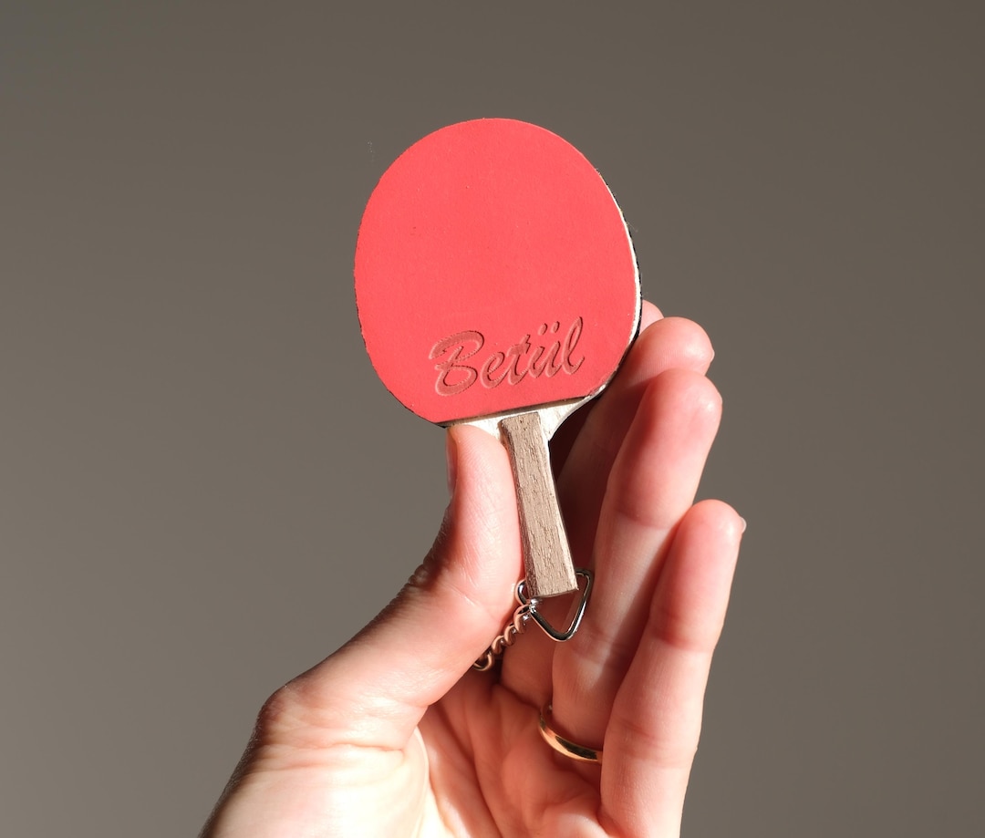 Personalized Handmade Ultra Realistic Mini Table Tennis Racket Keychain ...