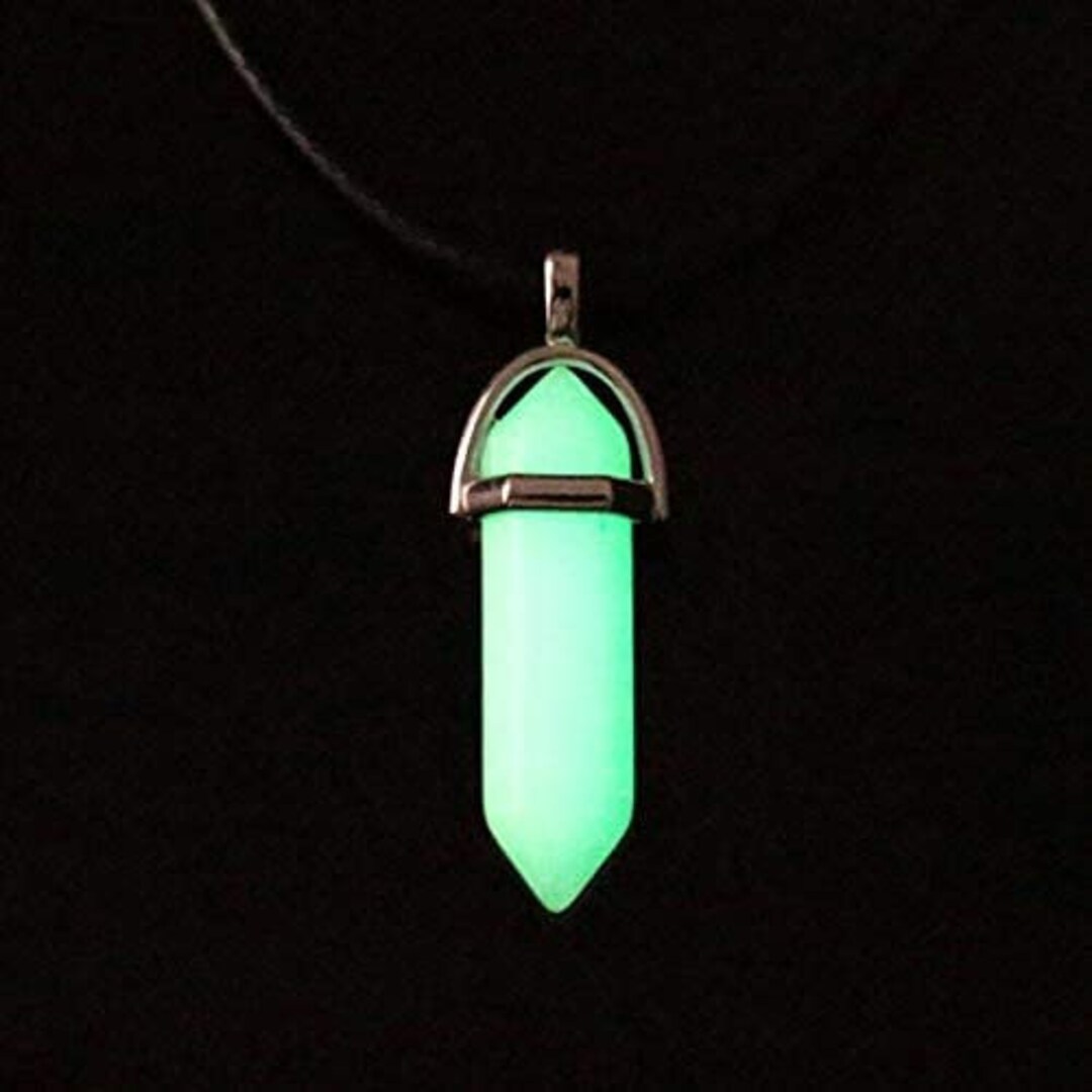 Werewolf Glow in the Dark Crystal Necklace Green Glowing - Etsy