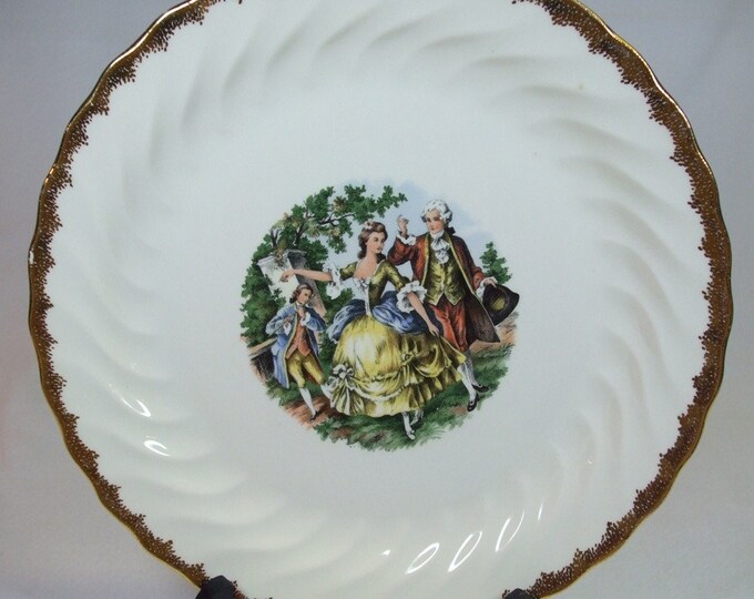 Vintage Royal China Plate Colonial Charm Accented in 22K Gold - Etsy