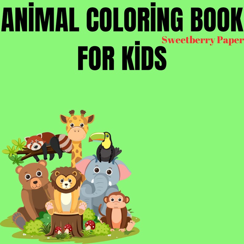 Animal Coloring for Kids,animals Coloring Book, Pages for Kids, Kids ...