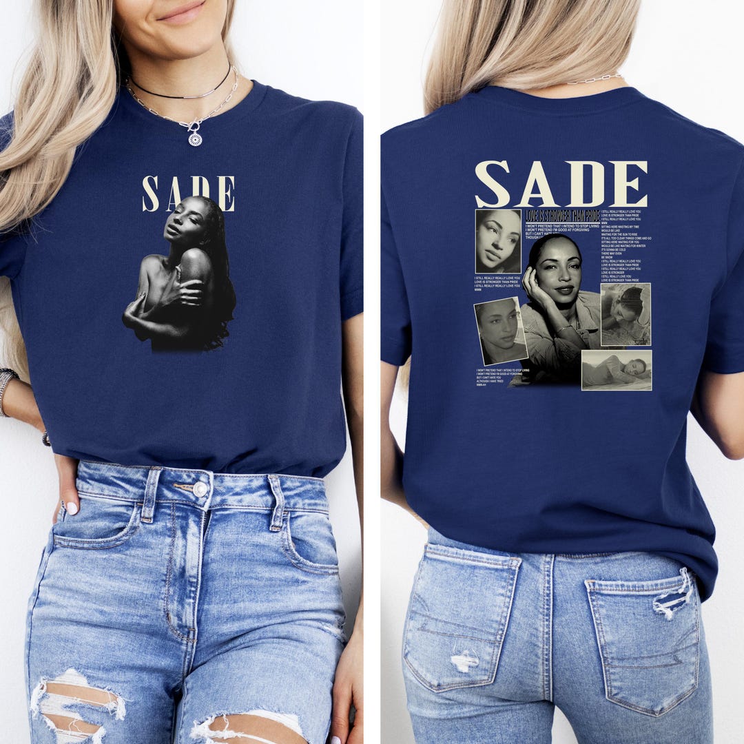 The Best of Sade Merch T-shirt, Sade Fashion Tee, Love Deluxe Sade T-shirt, Love Deluxe Album T ...