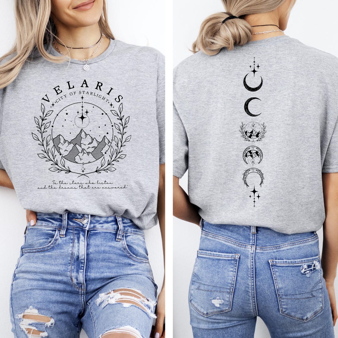 City of Starlight Velaris T-shirt, City of Starlight Shirt, Fantasy ...