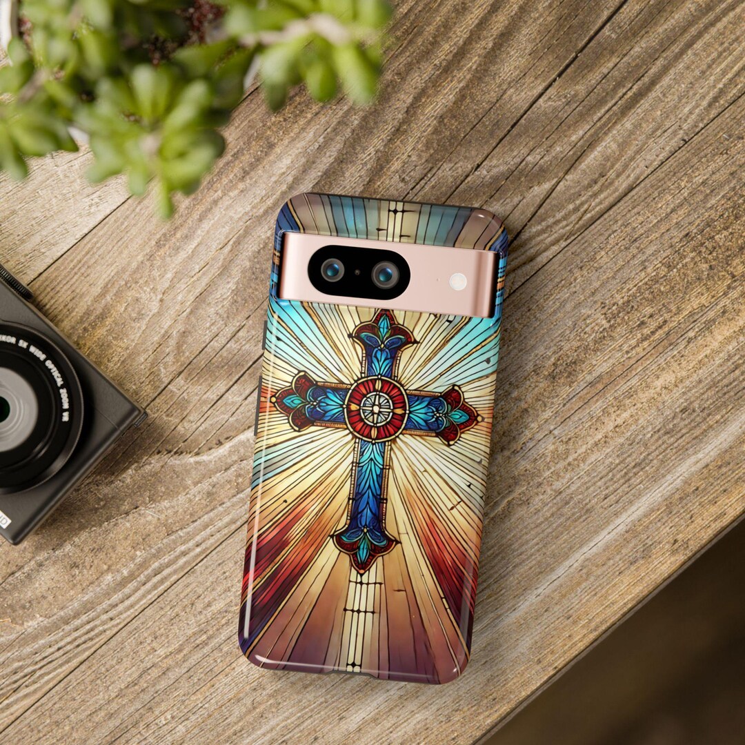 Stained Glass Cross Android Phone Case - Christian Tough Case ...