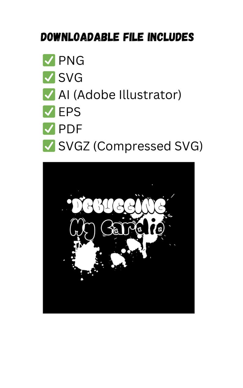 T-shirt Design Downloadable Files Svg, Png, Pdf, Ai, Eps, Svgz - Etsy