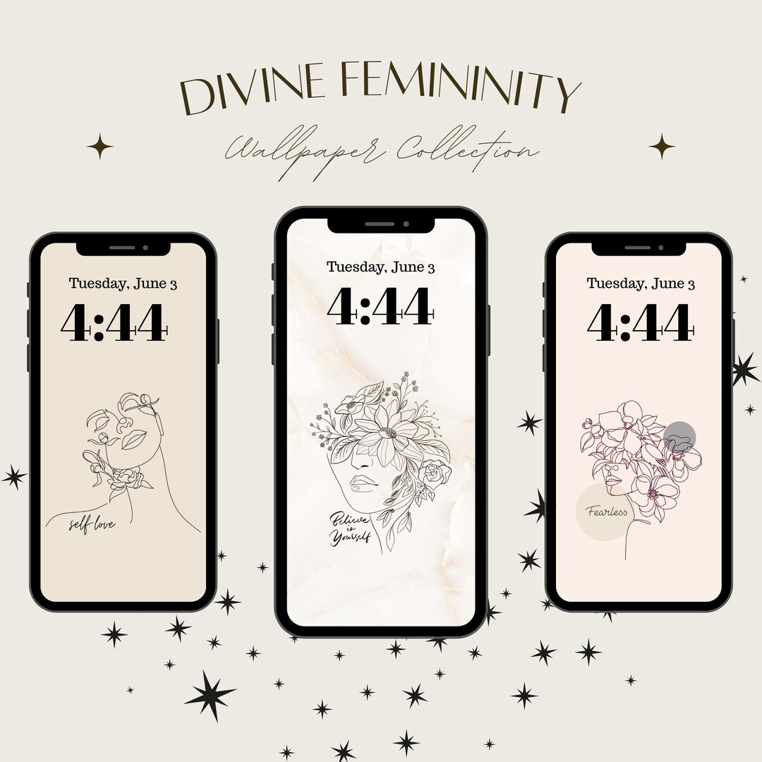 5 Minimal Devine Feminine Wallpapers - Etsy